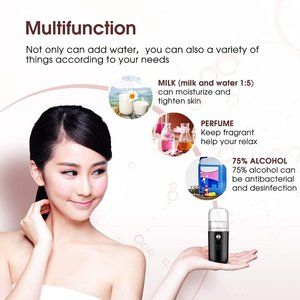 Skincare | Handheld Mini Ultrasonic Face Steamer Mister Nano Mist ...